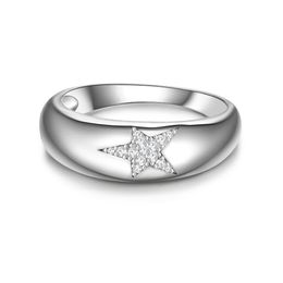 Glanzst&uuml;cke M&uuml;nchen Glanzst&uuml;cke M&uuml;nchen Ring Stern aus Sterling Silber mit Zirkonia in silber | Gr.: 56