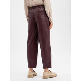 Opus Kunstlederhose Myha Edgy in aubergine - 0001 | Gr.: 36
