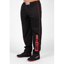 Gorilla Wear Wallace Mesh Pants - Schwarz/Rot | Gr.: L/XL
