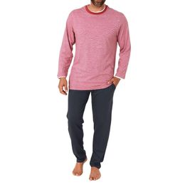 Normann langarm Schlafanzug Pyjama - 78024 in rot | Gr.: 48