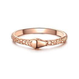 Glanzst&uuml;cke M&uuml;nchen Glanzst&uuml;cke M&uuml;nchen Ring Schlangenkopf aus Sterling Silber in ros&eacute;gold | Gr.: 48