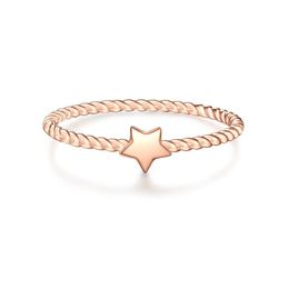 Glanzst&uuml;cke M&uuml;nchen Glanzst&uuml;cke M&uuml;nchen Ring Stern aus Sterling Silber in ros&eacute;gold | Gr.: 52