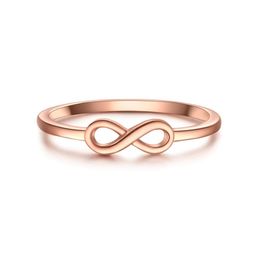 Glanzst&uuml;cke M&uuml;nchen Glanzst&uuml;cke M&uuml;nchen Ring Infinity aus Sterling Silber in ros&eacute;gold | Gr.: 48