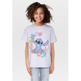Mister Tee Shirt "Kids Lilio& Stitch Flower Tee" in Wei&szlig; | Gr.: 158/164