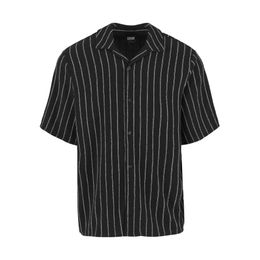 Urban Classics Short Sleeve Shirt in black/offwhite | Gr.: XL