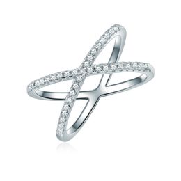 Lulu & Jane Lulu & Jane Ring aus Sterling Silber mit Zirkonia in silber | Gr.: 56