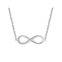 Lulu & Jane Lulu & Jane Diamant-Kette Infinity aus Sterling Silber mit Diamant in silber | Gr.: 45 cm