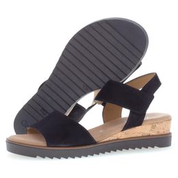 Gabor Damen Keilsandalette &raquo;GENUA&laquo; , Sommerschuh, Sandale, mit kleinem Stretch, Weite G schwarz 37