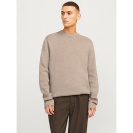 Jack & Jones Jack & Jones Herren Strickpullover &raquo;JPRBLAMILANO STITCH KNIT CREW NECK SN&laquo; Baumwolle, relaxed fit beige XS