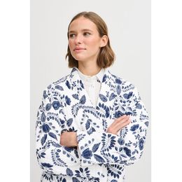 b. young BYDAIMA KIMONO - loose fit in Med Blue Flower | Gr.: 38