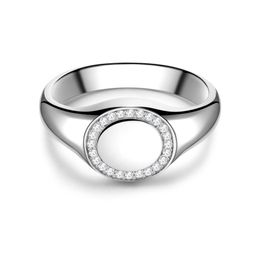 Glanzst&uuml;cke M&uuml;nchen Glanzst&uuml;cke M&uuml;nchen Ring aus Sterling Silber mit Zirkonia in silber | Gr.: 58