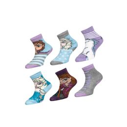Disney Frozen Frozen M&auml;dchen Socken 6er Pack Fanartikel in Mehrfarbig | Gr.: 23-26