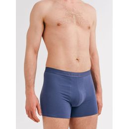 erlich textil enge Boxershorts CASUAL COTTON PANTS IM 3er PACK in graublau | Gr.: XL