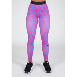 Gorilla Wear Leggings - Colby - Blau/Rosa | Gr.: L