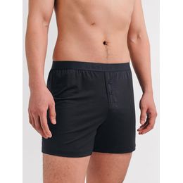 erlich textil weite Boxershorts LIGHT TOUCH BOXERS IM 3er PACK in anthrazit | Gr.: S