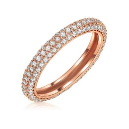 Lulu & Jane Lulu & Jane Ring aus Messing mit Zirkonia in ros&eacute;gold | Gr.: 54