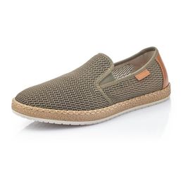 Rieker Damen Espadrille mit luftdurchl&auml;ssiger Perforation gr&uuml;n 43