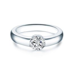 Trilani Ring aus Sterling Silber verziert mit Kristallen von Swarovski in silber | Gr.: 51