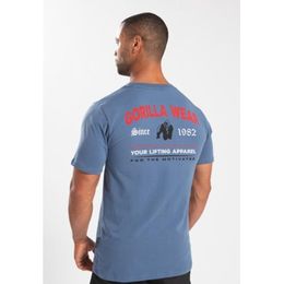 Gorilla Wear Warren T-Shirt - Coronet Blau | Gr.: 4XL