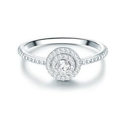 Trilani Ring Sterling Silber Zirkonia in silber | Gr.: 56