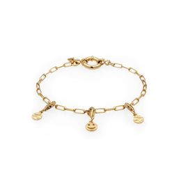 Kuzzoi Armband 925 Sterling Silber in Gold | Gr.: 19 cm