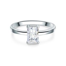 Trilani Ring aus Sterling Silber mit Zirkonia in silber | Gr.: 54