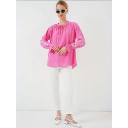 Bigdart Bluse Damen Gr&ouml;&szlig;e XL pink / wei&szlig;