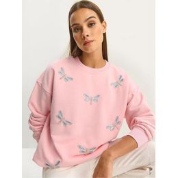 Bianco Lucci Sweatshirt female Pink size S