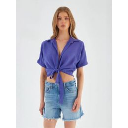 Mixray Shirt female Purple size M