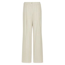 Madeleine Mode MADELEINE Bundfaltenhose Damen Gr&ouml;&szlig;e 36 beige / perlwei&szlig;