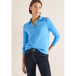 Cecil Damen Langarmshirt mit Polokragen XS (36)
