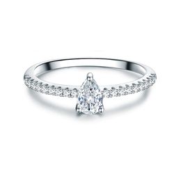 Trilani Ring aus Sterling Silber mit Zirkonia in silber | Gr.: 54
