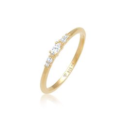 Elli Damen Verlobungsring &raquo;Zirkonia Marquise Elegant Verlobung 925 Silber&laquo; gold