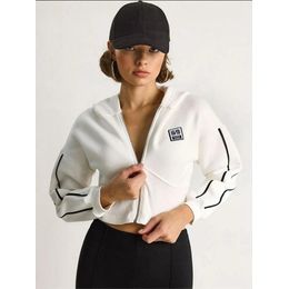 Bianco Lucci Zip-Up Hoodie female White size S