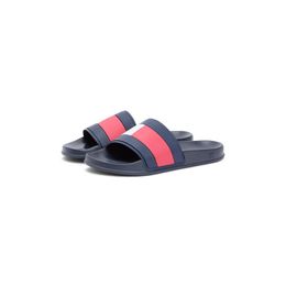 Tommy Hilfiger Herren Pantolette &raquo;CORE HILFIGER FLAG POOL SLIDE&laquo; Strandschuh, Flats, Schlupfschuh in typischen Tommy Farben 47