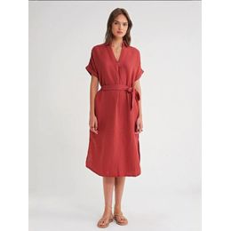 MixRay Kleid Damen Gr&ouml;&szlig;e 38 rot Winterkleid
