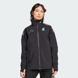 adidas Performance Sportjacke 'Mercedes - Amg Petronas Formula One Team' Damen Gr&ouml;&szlig;e M/L azur / hellgrau / schwarz