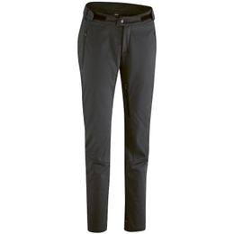 Gonso Damen Fahrradhose &raquo;SKARN LIGHT W&laquo; lange Damen Radhose, Softshell-Hose mit Ventilation am Innenbein schwarz 46, Normalgr&ouml;&szlig;en