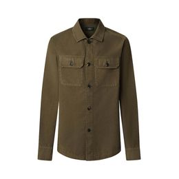 Hackett London Between-Season Jacket 'Heritage Twill' male Green size XS