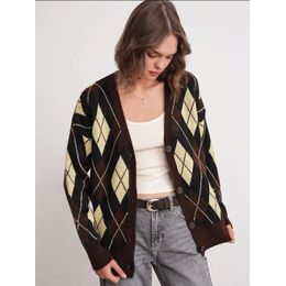 Mixray Knit Cardigan female Brown size S/L