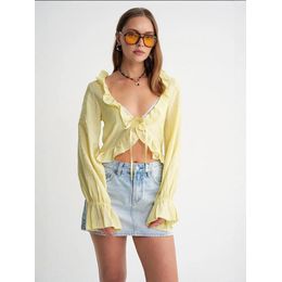Mixray Blouse female Yellow size M