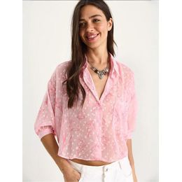 Bianco Lucci Bluse Damen Gr&ouml;&szlig;e S rosa / pitaya / pastellpink