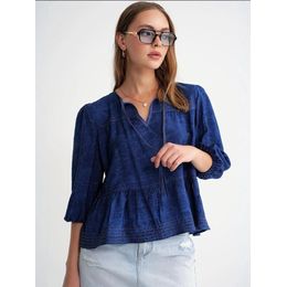 Mixray Bluse Damen Gr&ouml;&szlig;e L marine