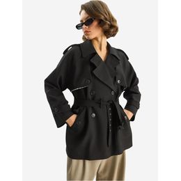 Bianco Lucci Between-Seasons Coat female Black size S/L