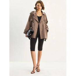 Bianco Lucci Between-Seasons Coat female Brown size S/L