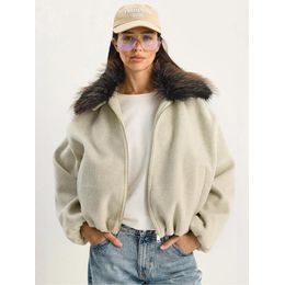 Bianco Lucci Between-Season Jacket female Beige size M