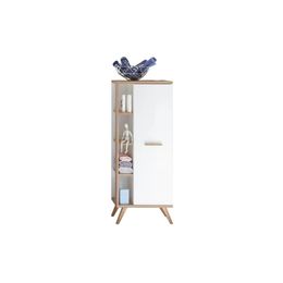 calmo2go Midischrank North wei&szlig; Ma&szlig;e (cm): B: 50,5 H: 128 T: 33.0 &raquo; H&ouml;ffner