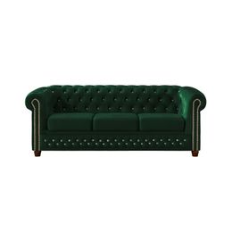 S-STYLE Chesterfield Einzelsofa Cleo Blink &brvbar; gr&uuml;n &brvbar; Ma&szlig;e (cm): B: 203 H: 72 &raquo; H&ouml;ffner