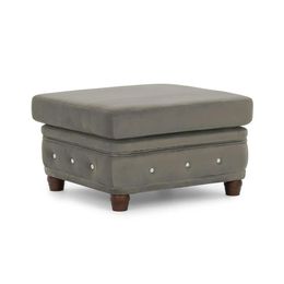 S-STYLE Chesterfield Hocker Cleo Blink &brvbar; grau &brvbar; Ma&szlig;e (cm): B: 75 H: 45 &raquo; H&ouml;ffner