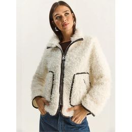 Bianco Lucci Between-Season Jacket female White size S